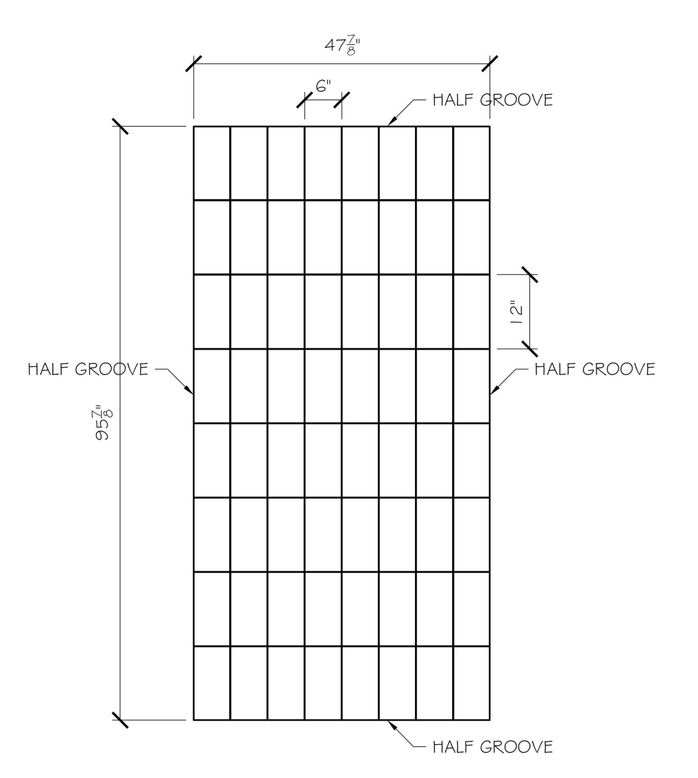 Marlite Symmetrix Rectangular Tile Panels | Seamless Wall Board