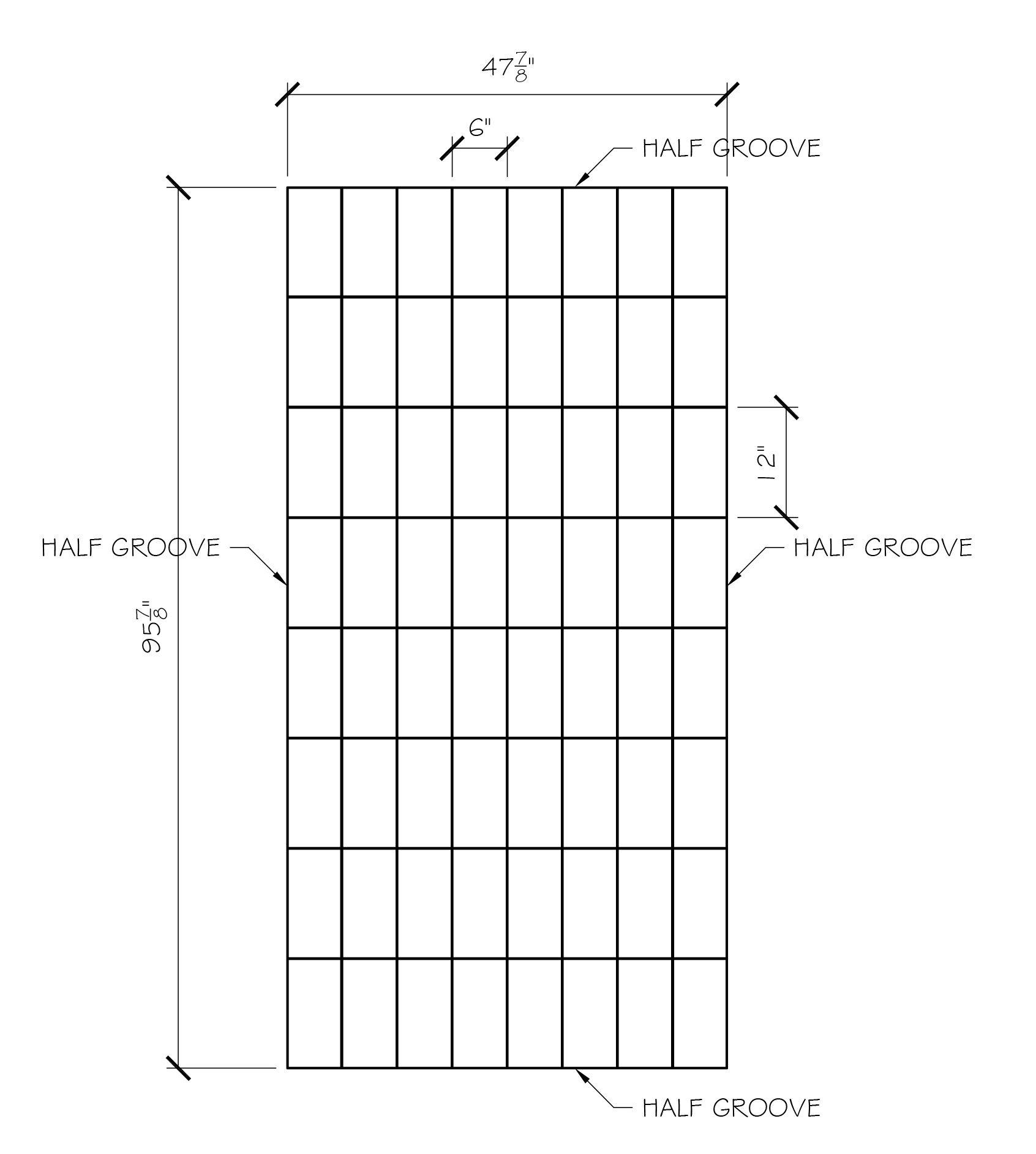 Marlite Symmetrix Rectangular Tile Panels | Seamless Wall Board
